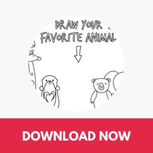 Draw Your Favorite Animal Coloring Printable Download - embrella